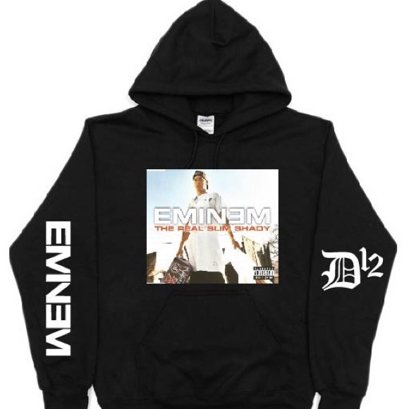Sweaters | Eminem Real Slim Shady Cover Hoodie S5xl New 224 | Poshmark